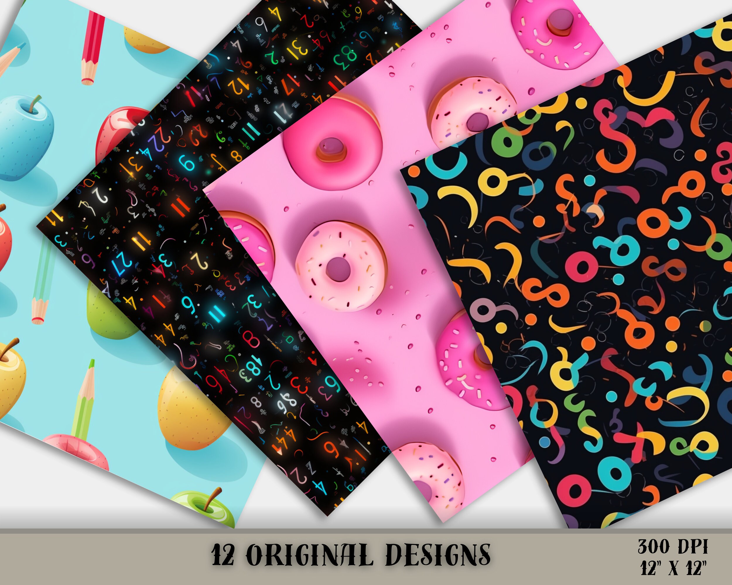 Back to School Digital Papers Teacher Patterns Back to - Etsy