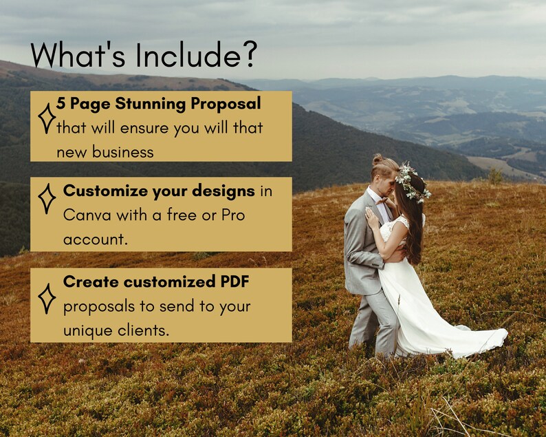 Event Planning Proposal | Canva Template | Wedding Planner | Winning Proposals | Boho Designs - Etsy