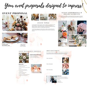 Event Planning Proposal | Canva Template | Party Planner | Winning ...