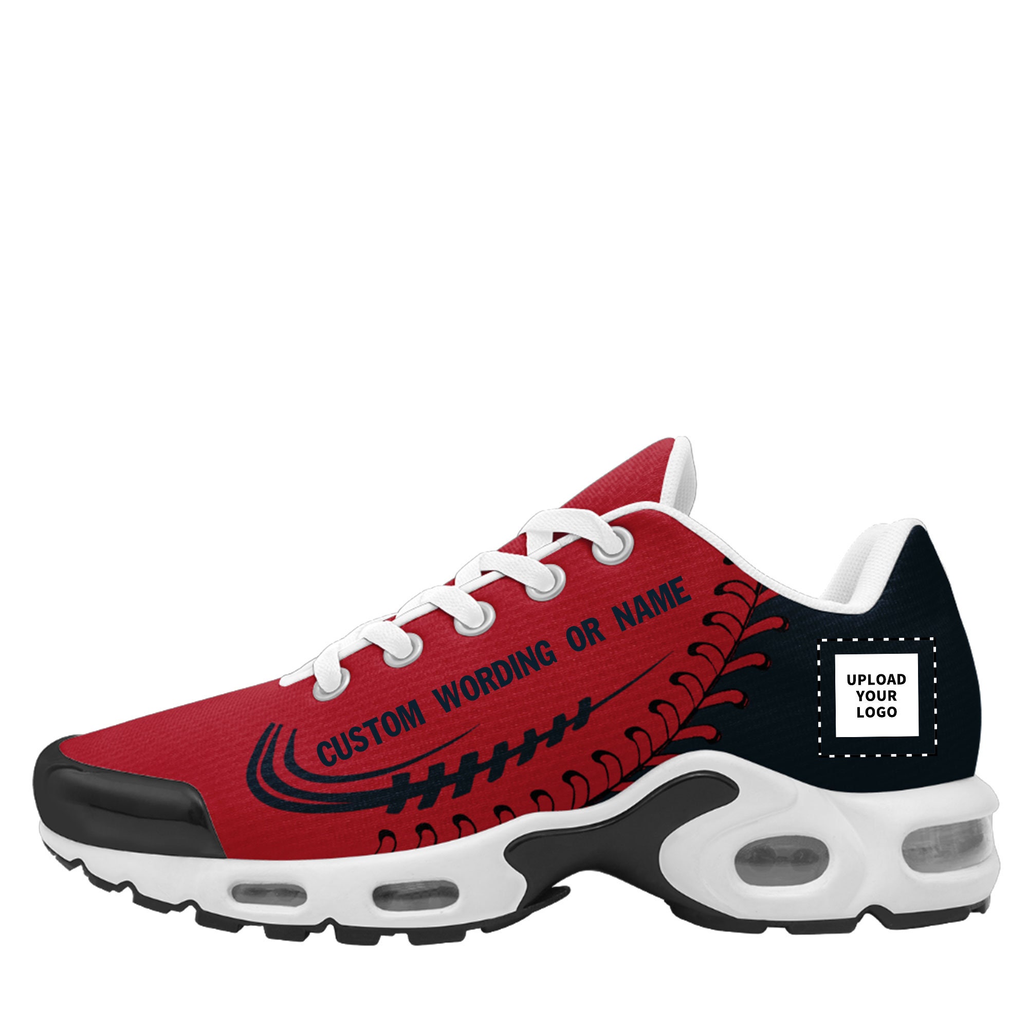 Custom Red Black Sneaker,personalized High Quality Fashion Own Design ...