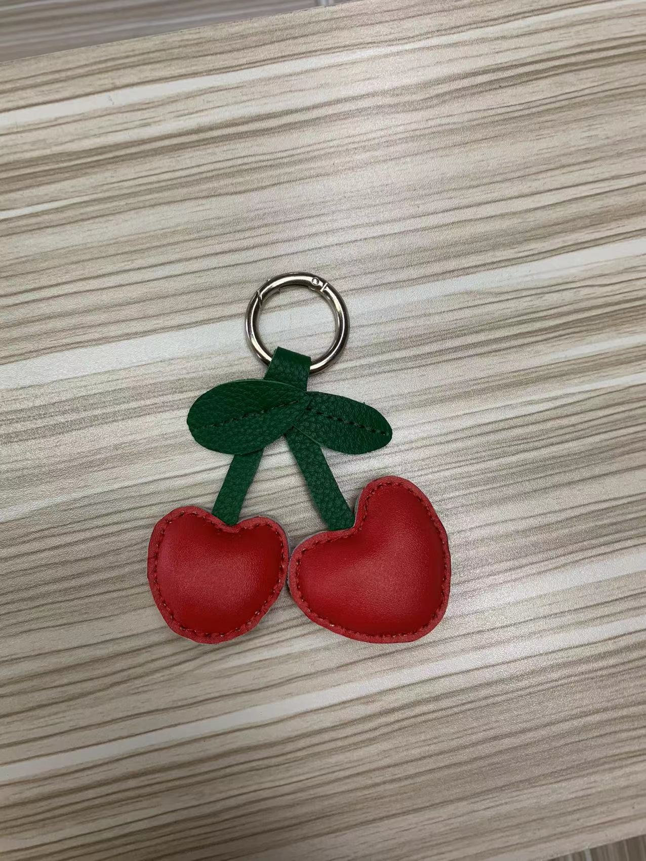 Custom Cherry Key Chain,red Cherry Handbag Charm,good Quality Birthday ...