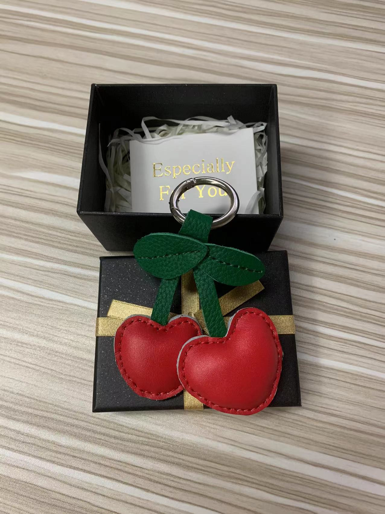 Custom Cherry Key Chain,red Cherry Handbag Charm,good Quality Birthday ...