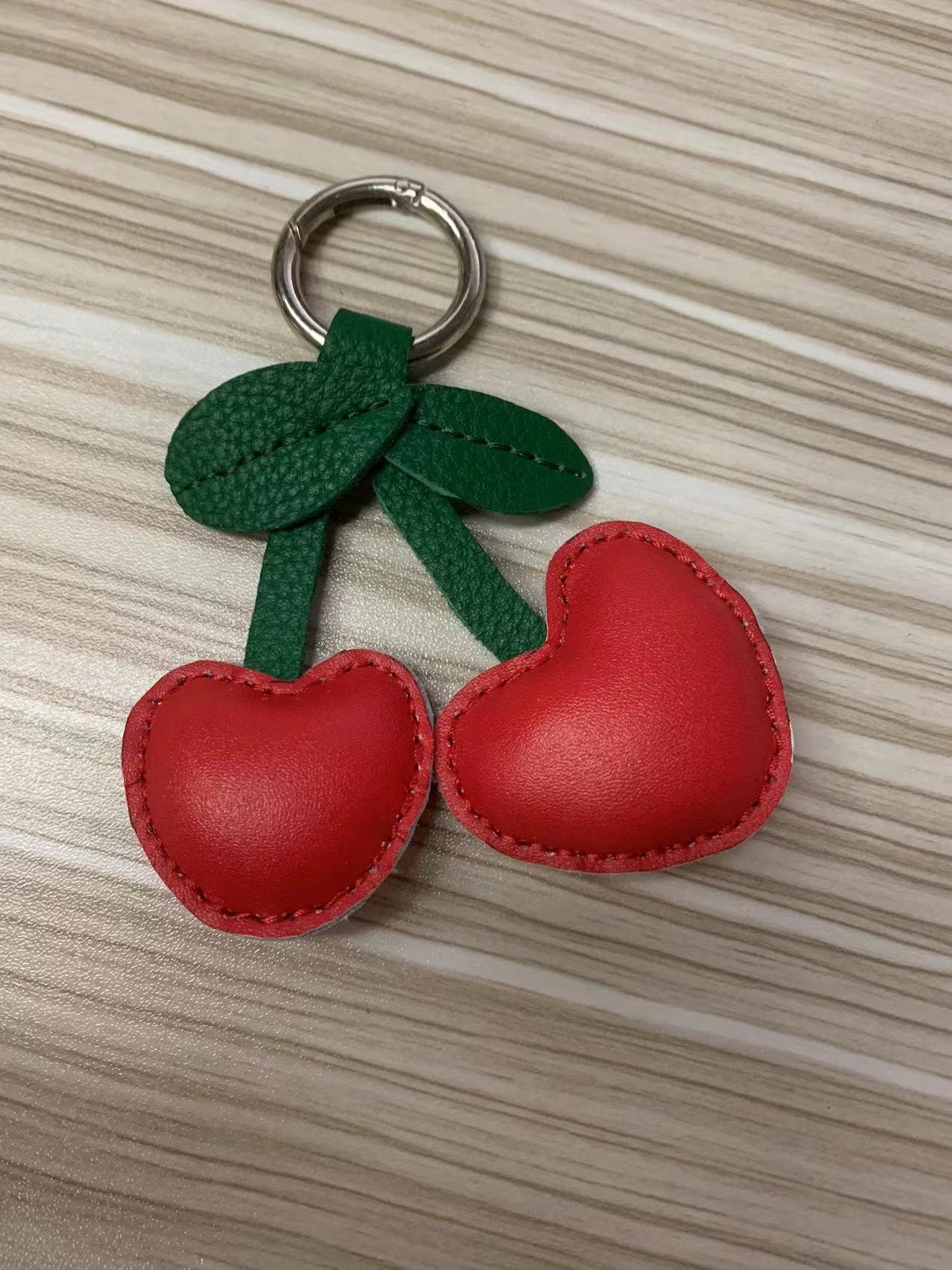 Custom Cherry Key Chain,red Cherry Handbag Charm,good Quality Birthday Gift for Friend,family ...