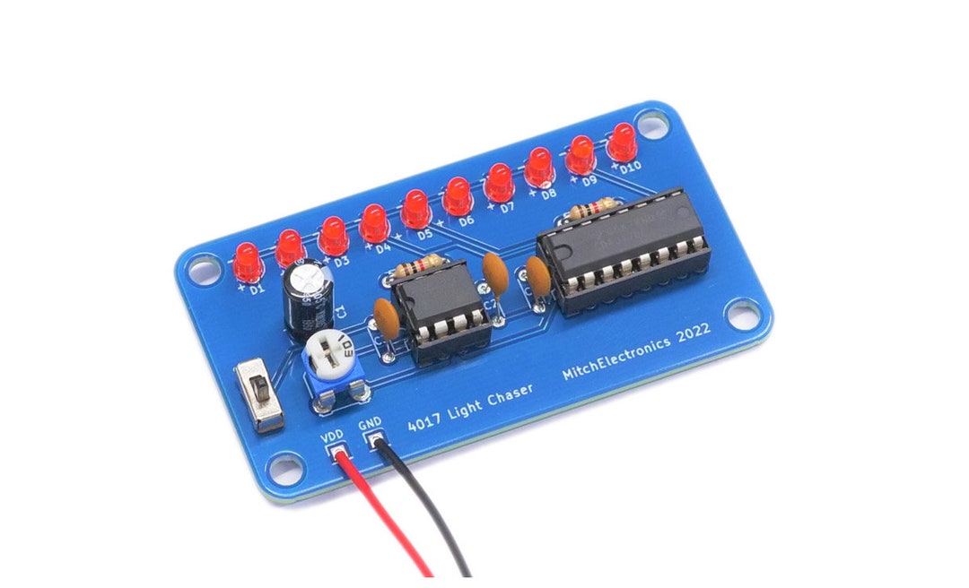 4017 Light Chaser / Electronics DIY Kit - Etsy