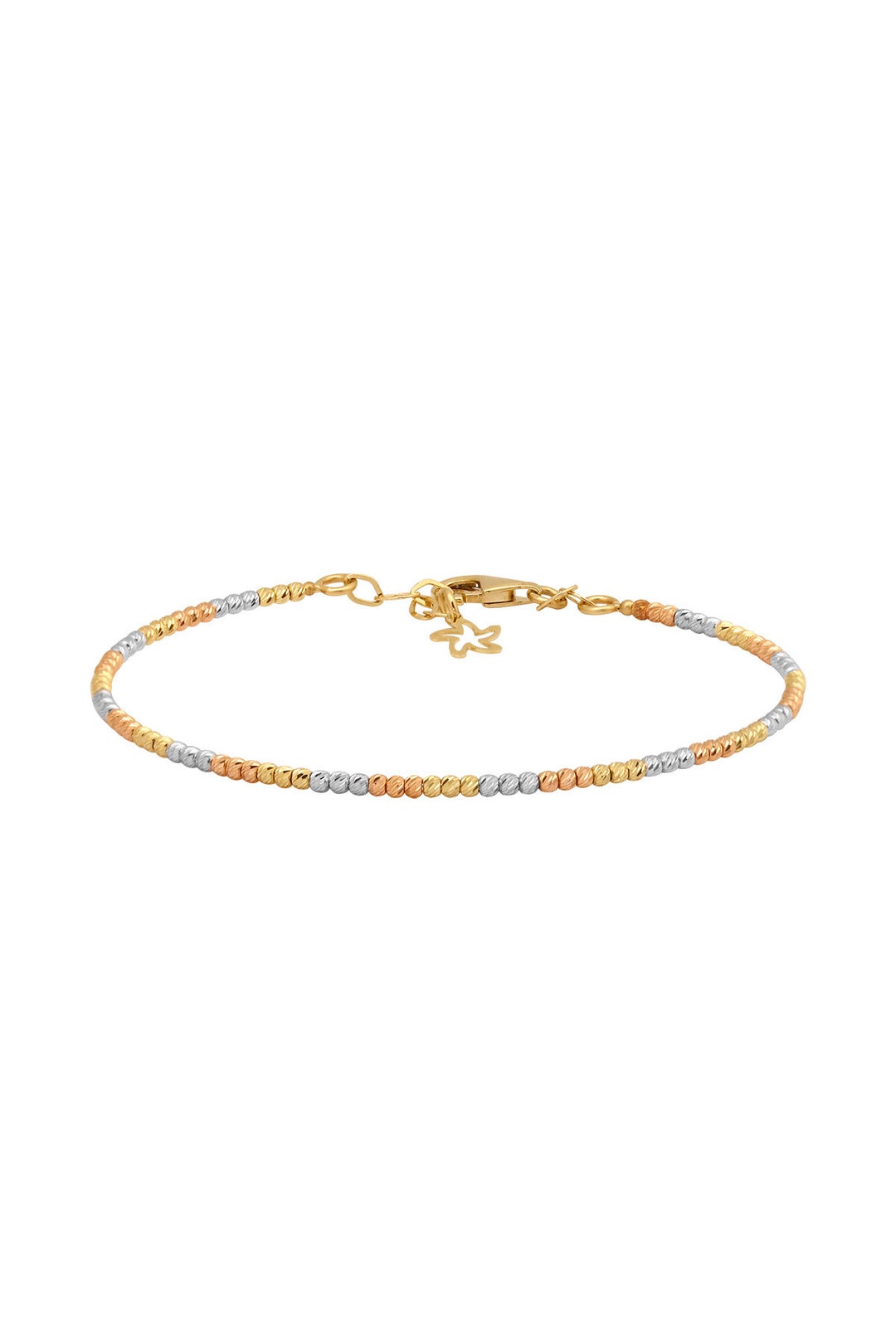 14 K Solid Gold Dorica Bangle 14K Gold Bracelet Tricolor Bracelet ...