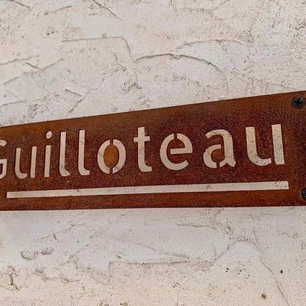 Corten Steel Sign - Etsy UK