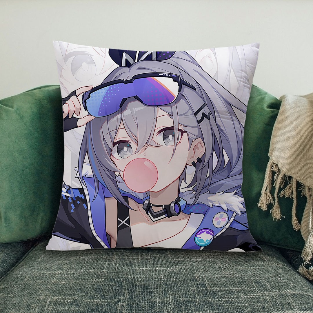 Honkai Star Rail Silver Wolf Pillow, 2 Way Throw Pillows, Square Pillow ...