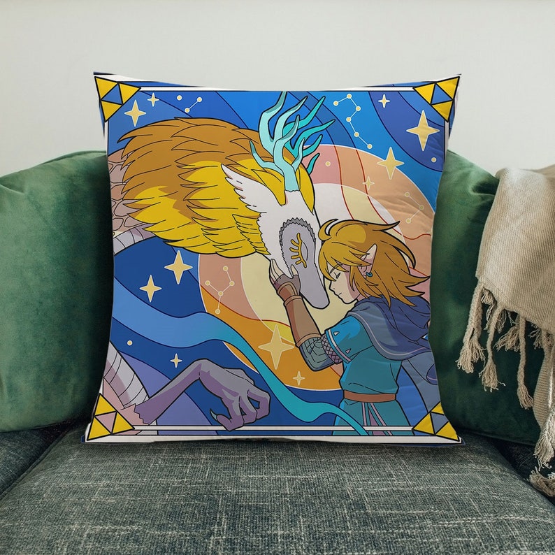 The Legend of Zelda Tears of the Kingdom Light Dragon Link Pillow, 2 ...