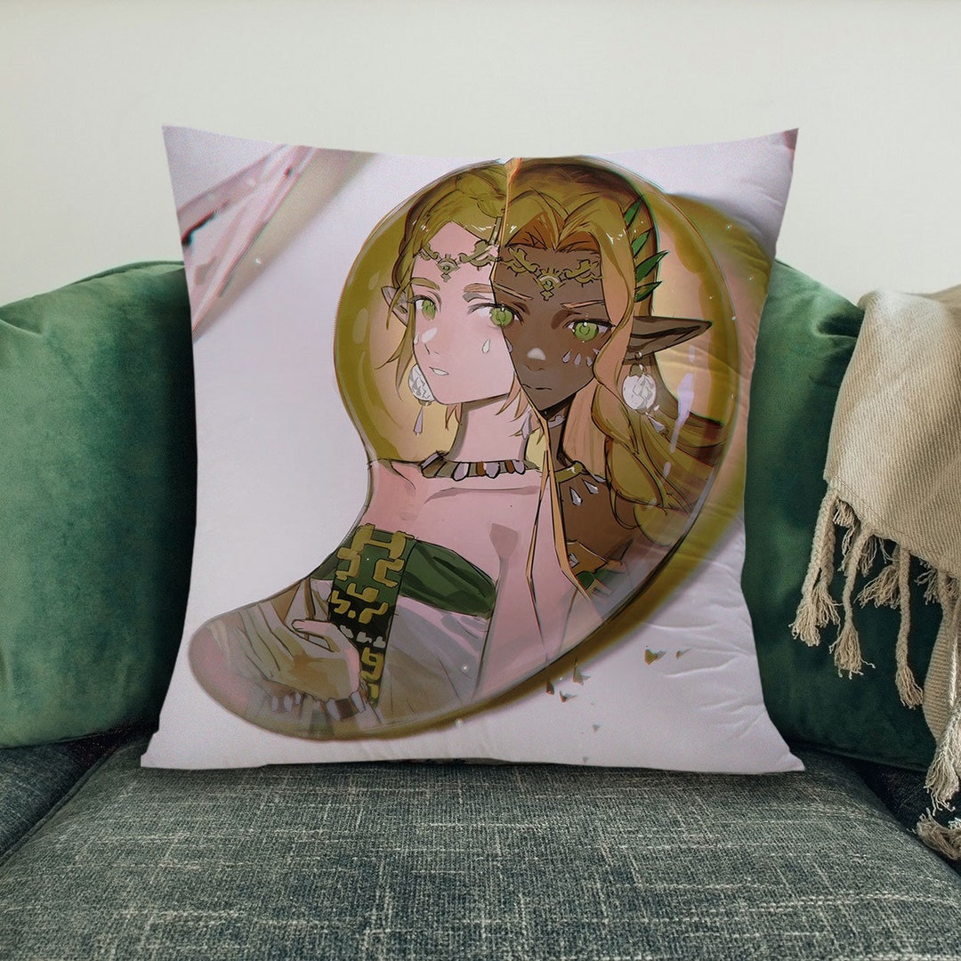 The Legend of Zelda Tears of the Kingdom Sonia Pillow, 2 Way Throw ...
