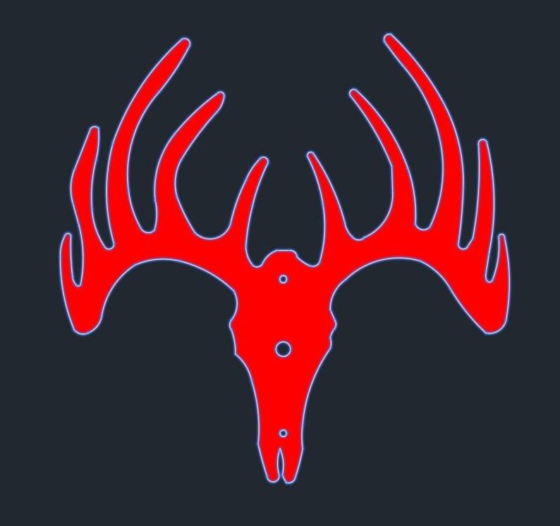 Dear Skull Bow Coat Hanger DXF File - Digital Download- File(s) Only ...