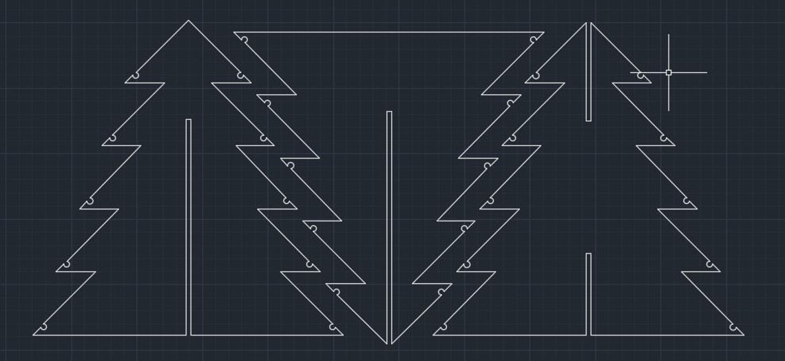 3D Christmas Tree Metal Art- DXF File - Digital Download- File(s) Only ...