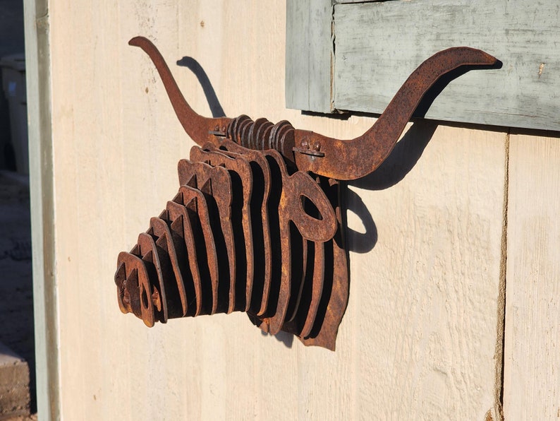 3D Bull Head Steer Head Metal Art- DXF File - Digital Download- File(s ...