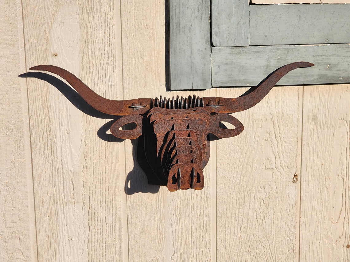 3D Bull Head Steer Head Metal Art- DXF File - Digital Download- File(s ...
