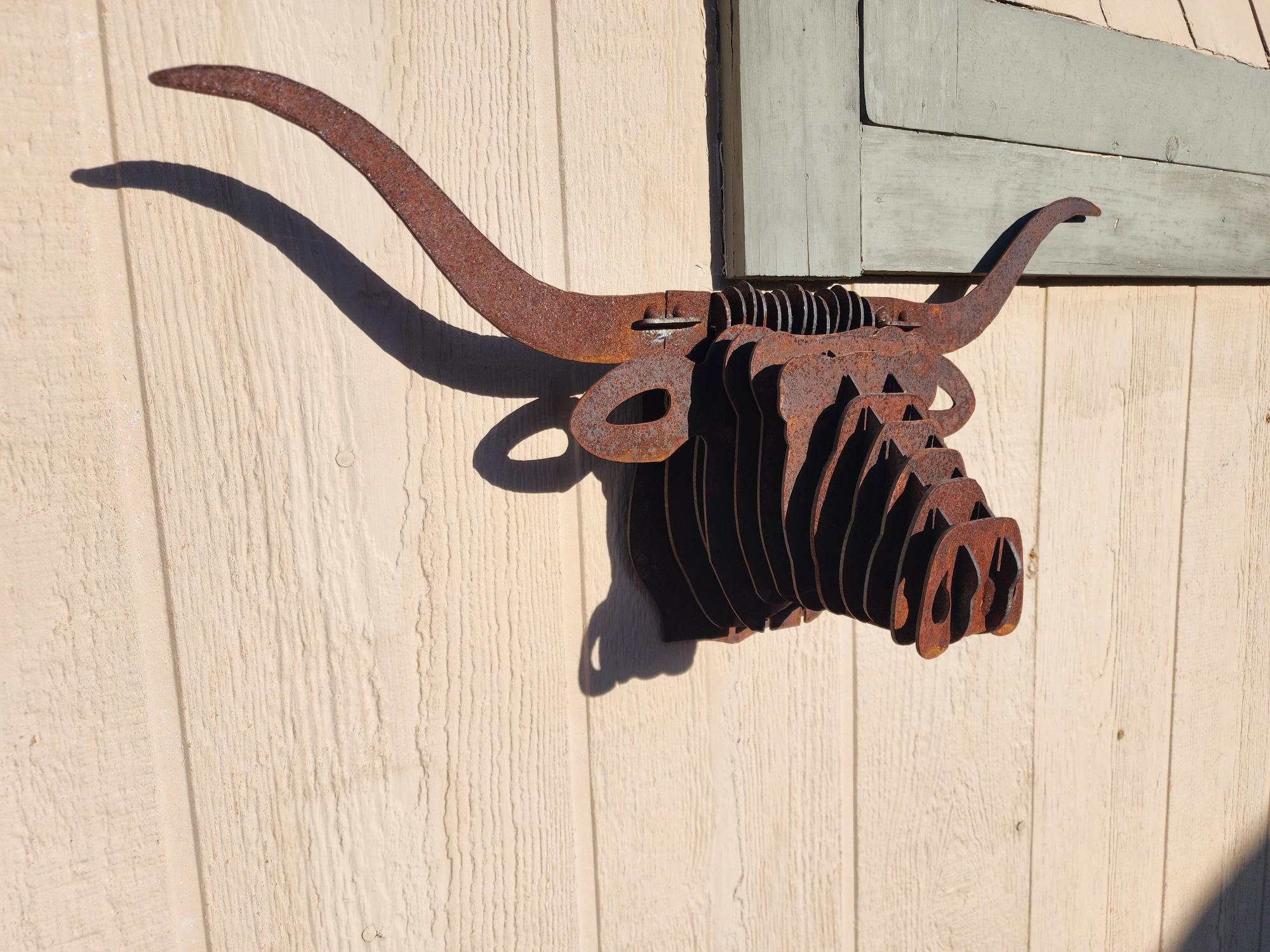 3D Bull Head Steer Head Metal Art- DXF File - Digital Download- File(s ...