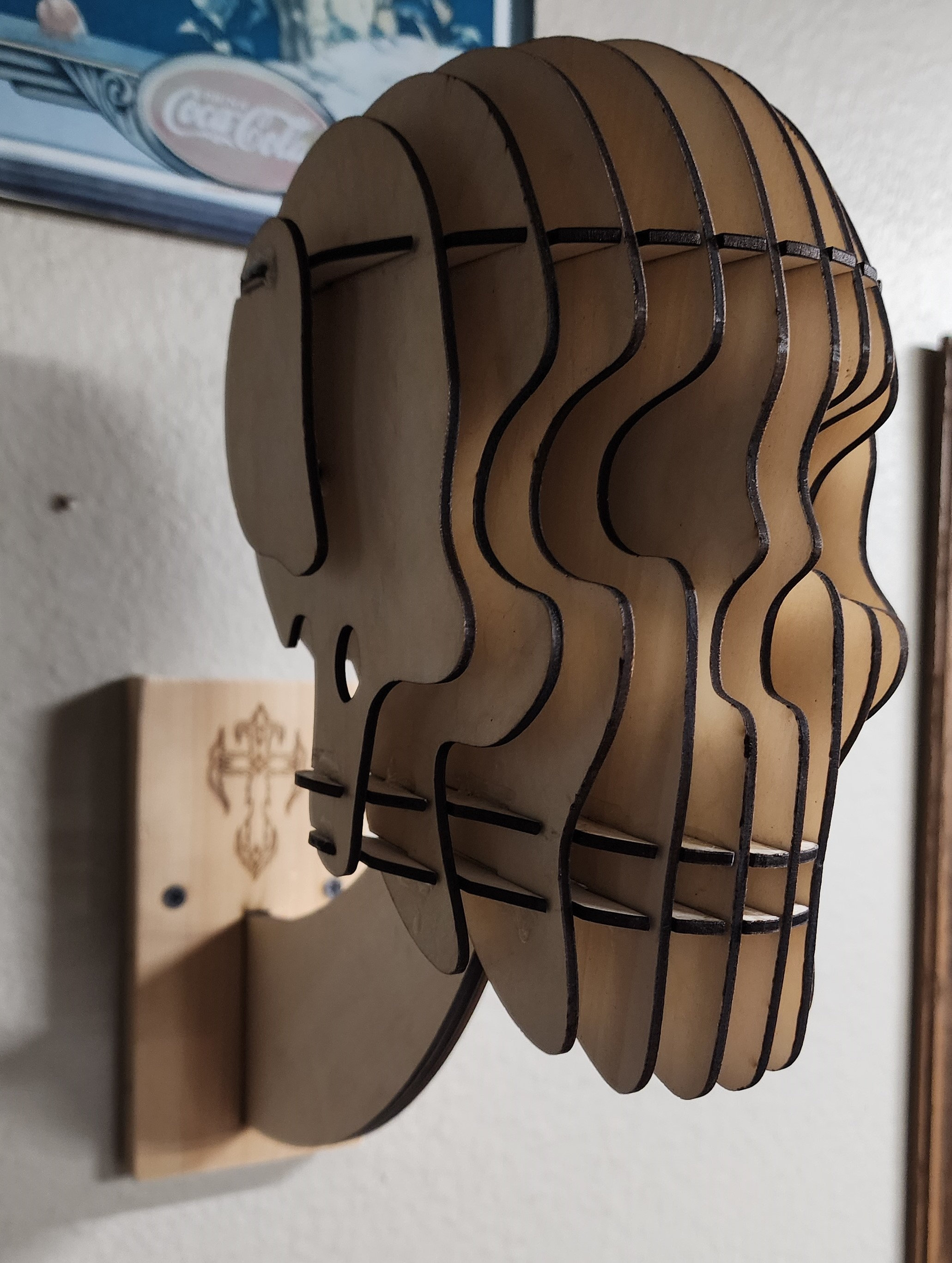 3D Skull Helmet Hanger- DXF File - Digital Download- File(s) Only ...