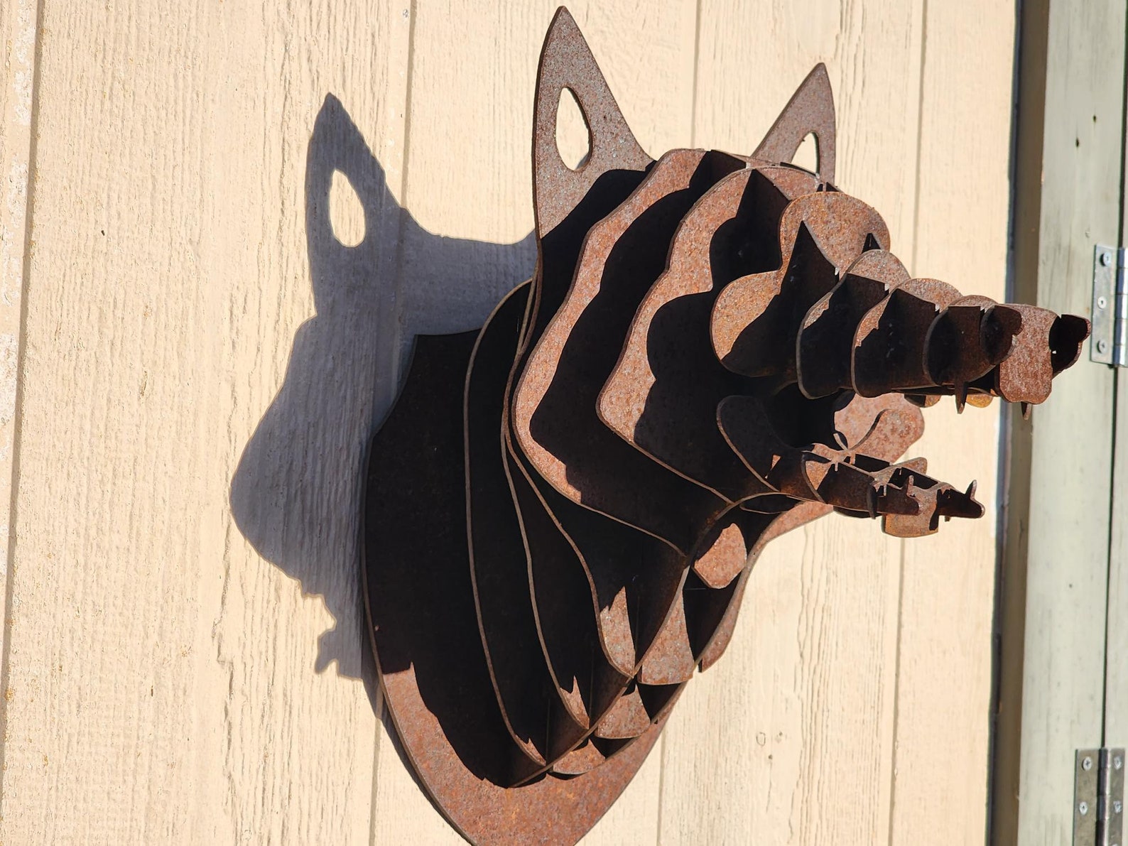 3D Life Size Wolf Head Metal Art- DXF File - Digital Download- File(s ...