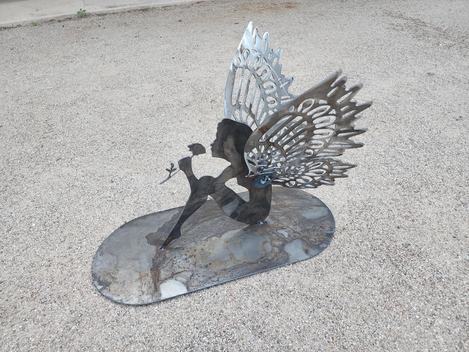Sitting Angel / Fairy 3D Metal Art- DXF File - Digital Download- File(s ...