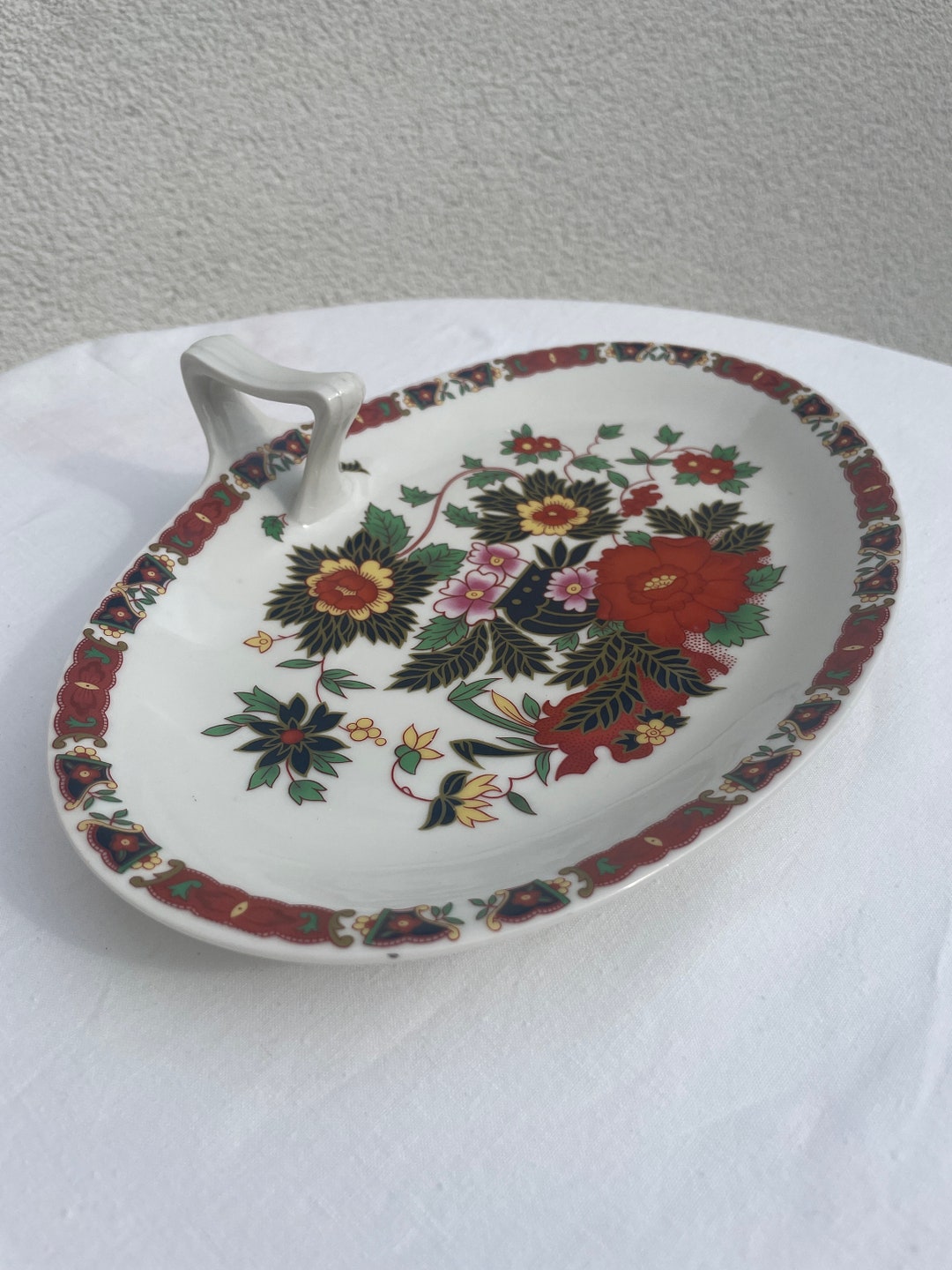 Rare Genuine Limogesfrance Dish Plate Platte With Flowers - Etsy