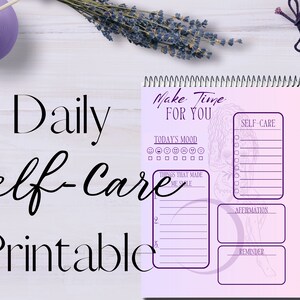 Daily Self-care Printable - Etsy