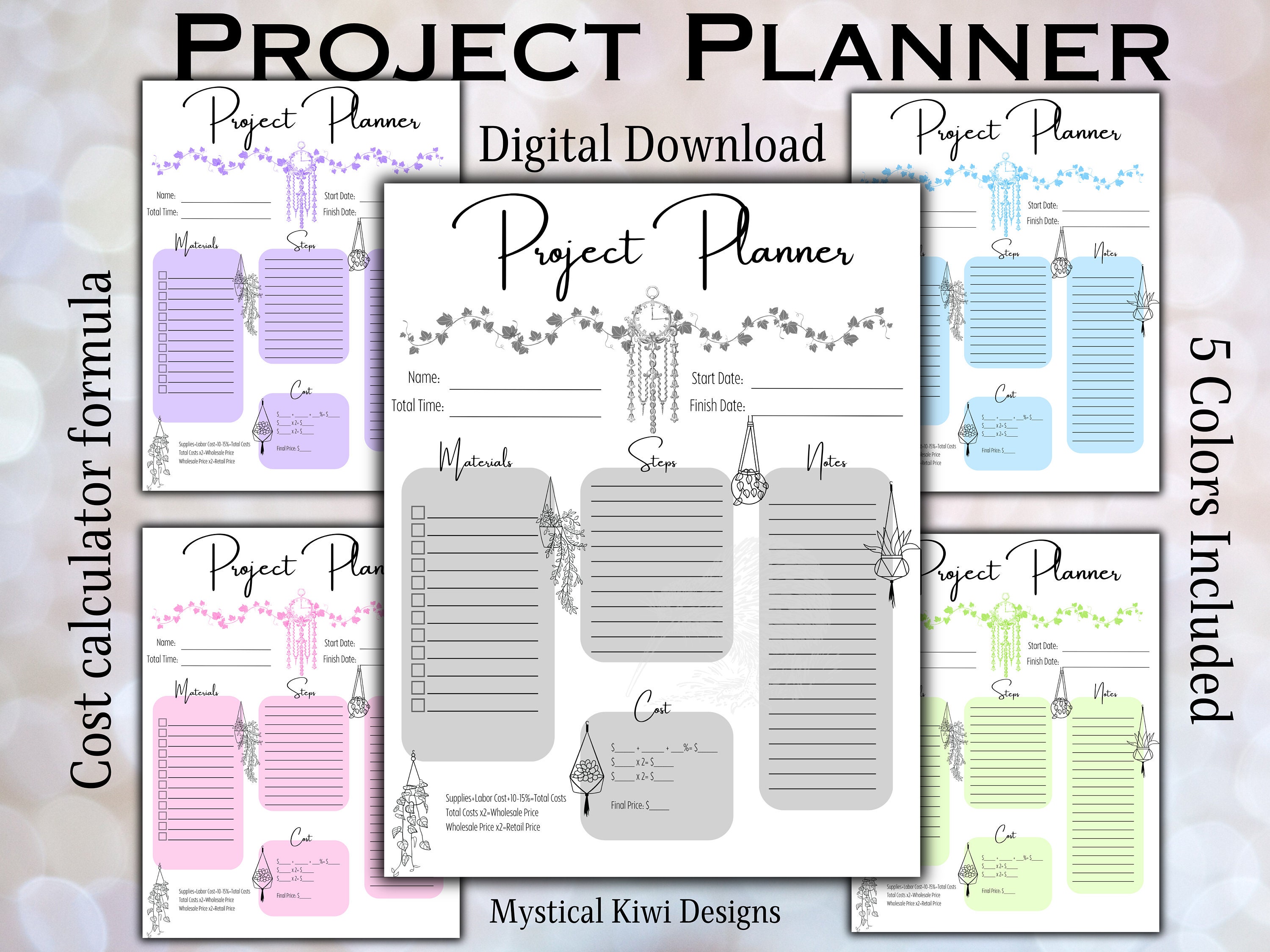Project Planner Printable - Etsy