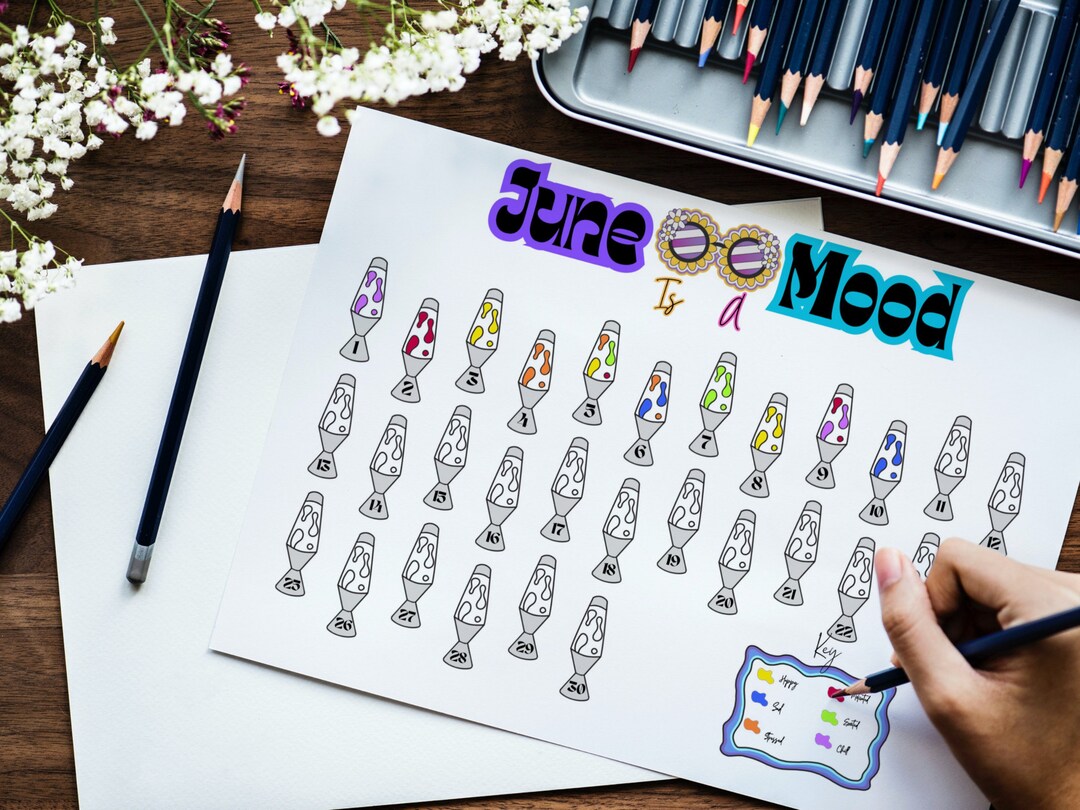 Groovy Mood Tracker - Etsy