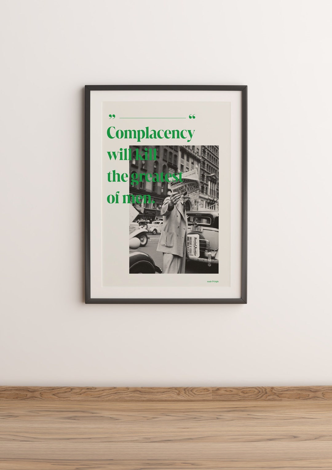 La complaisance tuera le plus grand des hommes : Déco Poster - Etsy France
