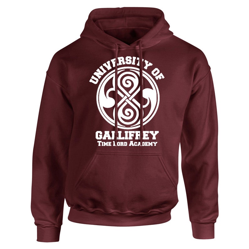 University of Gallifrey Hoodie Fan Retro Gift Novelty Dr Who Tardis ...