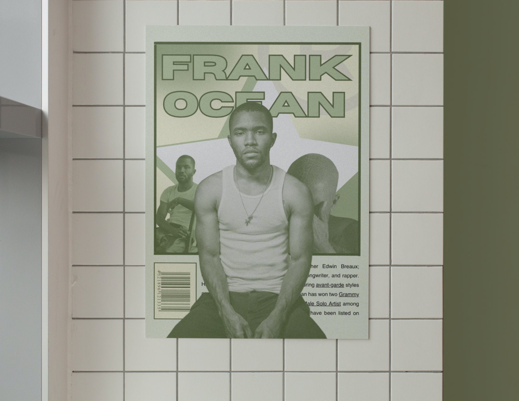 Frank Ocean Poster, Frank Ocean Print, Frank Ocean Merch, Indie Wall ...