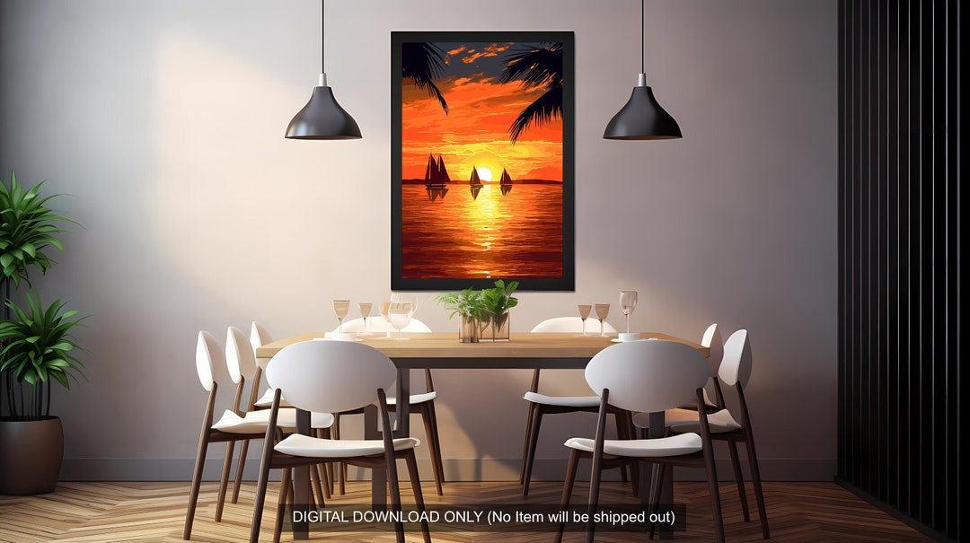 Digital Download Boracay Island Sunset Malay Aklan Philippines 100 ...