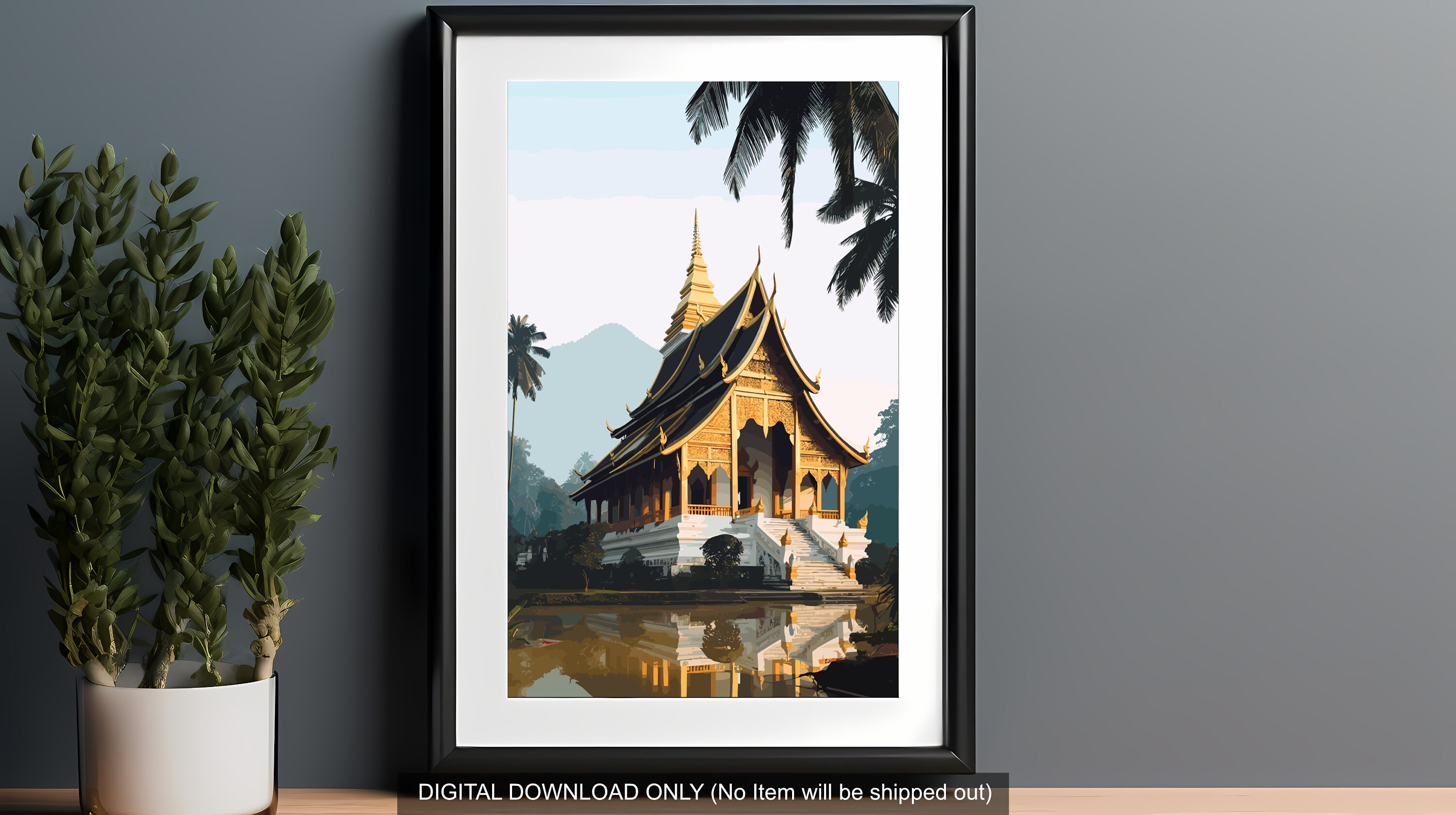 Digital Download Haw Pha Bang Temple Luang Prabang Laos - Etsy