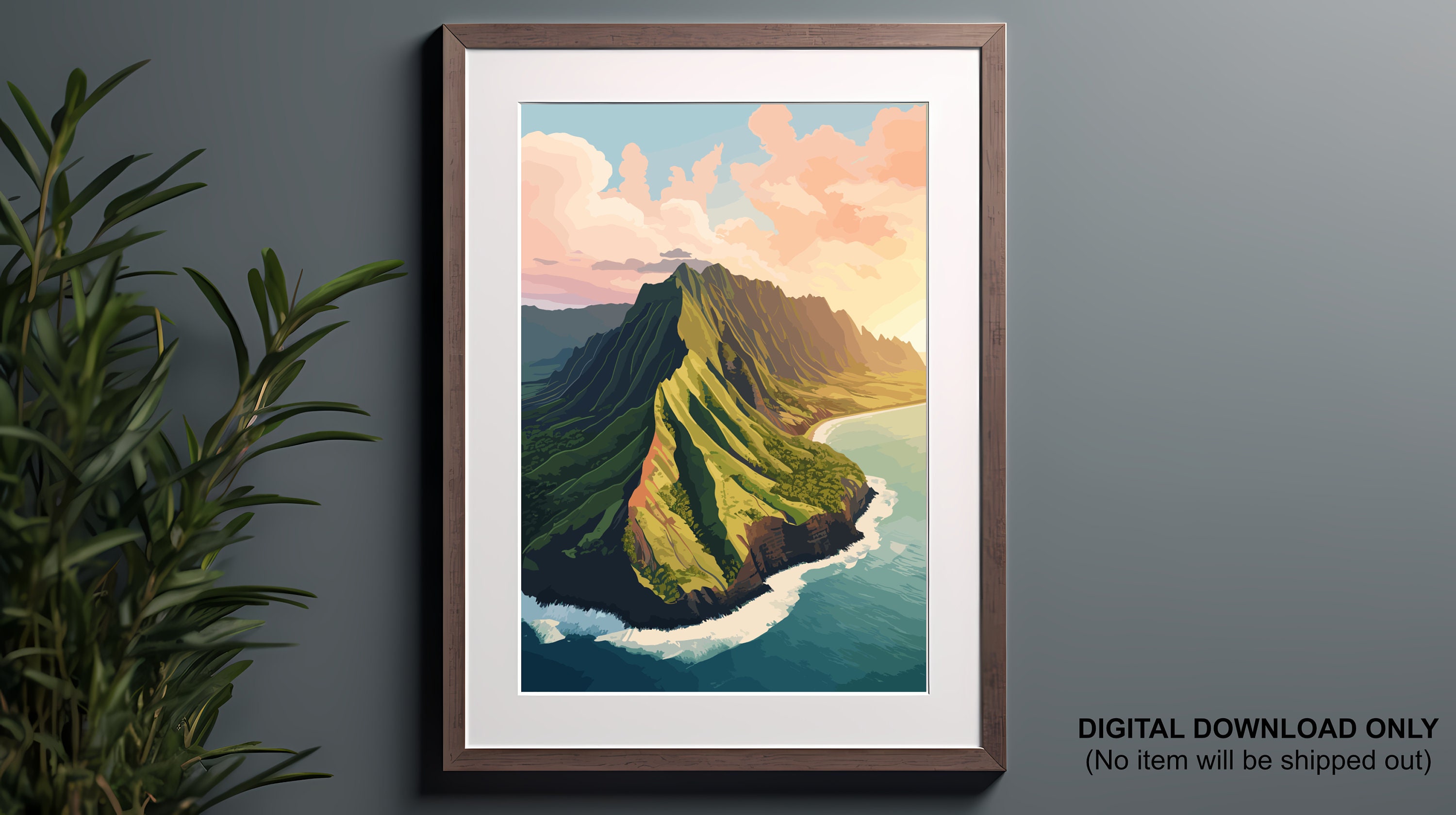 Digital Download | Na Pali Coast Kauai Island Hawaii | 100+ Megapixel ...