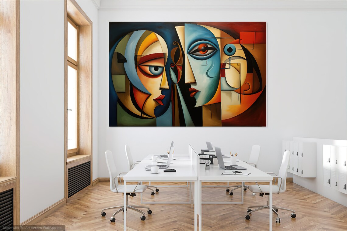 Cubist Duality: Portraits of Convergence and Contrast, a High Quality ...