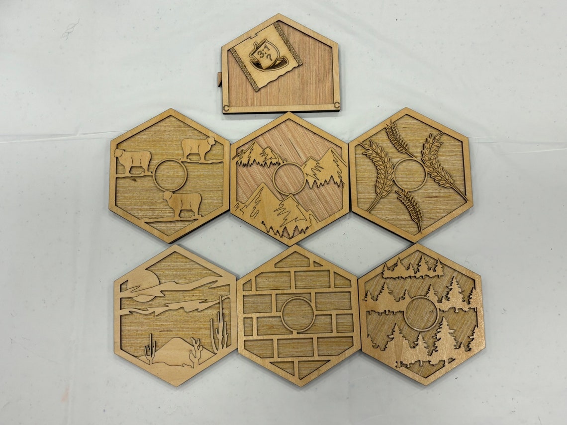 Settlers of Catan Board Laser Cut Files 3-4 Player Base Game - Etsy Canada