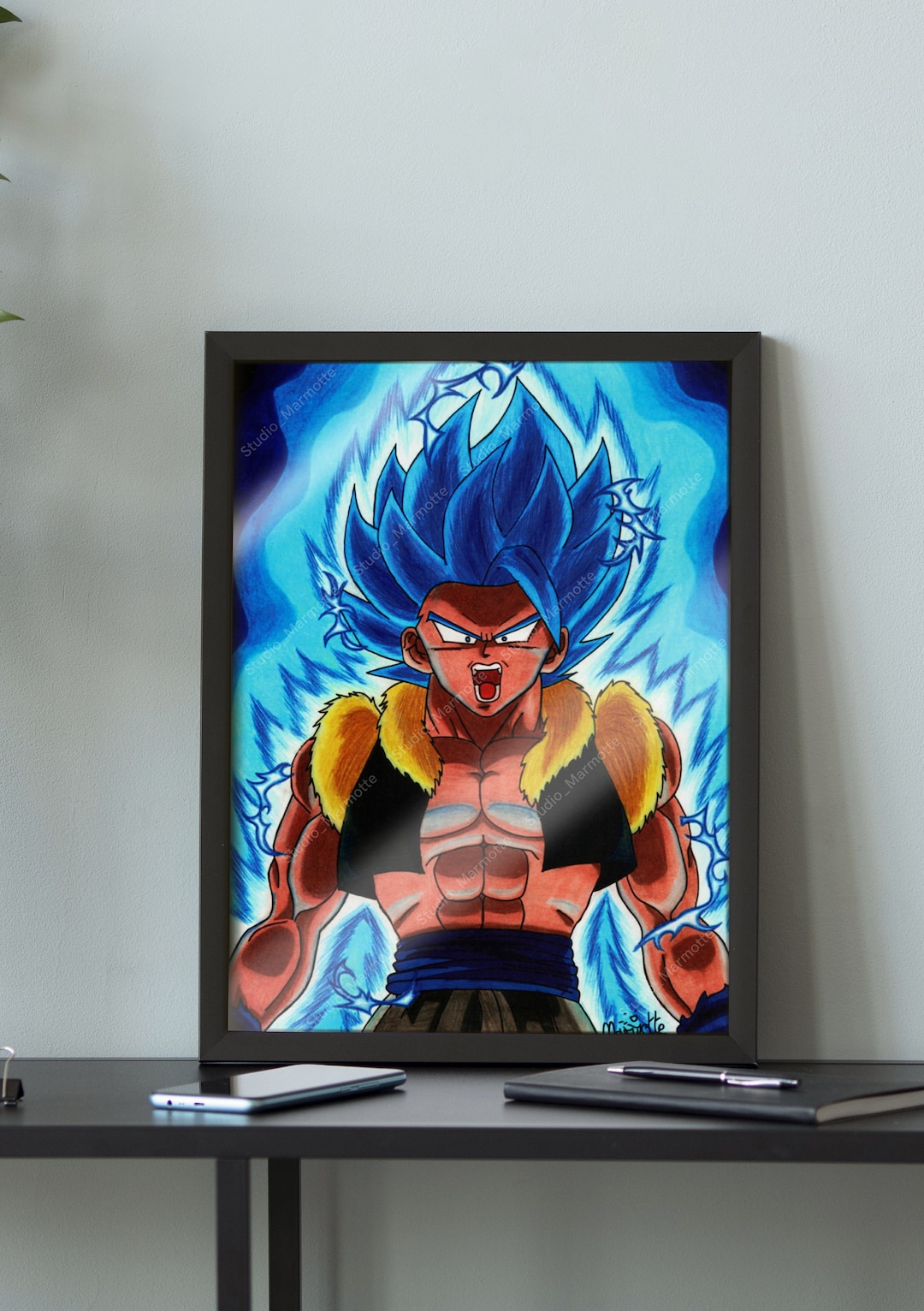 Gogeta Super Sayen God Blue - Etsy