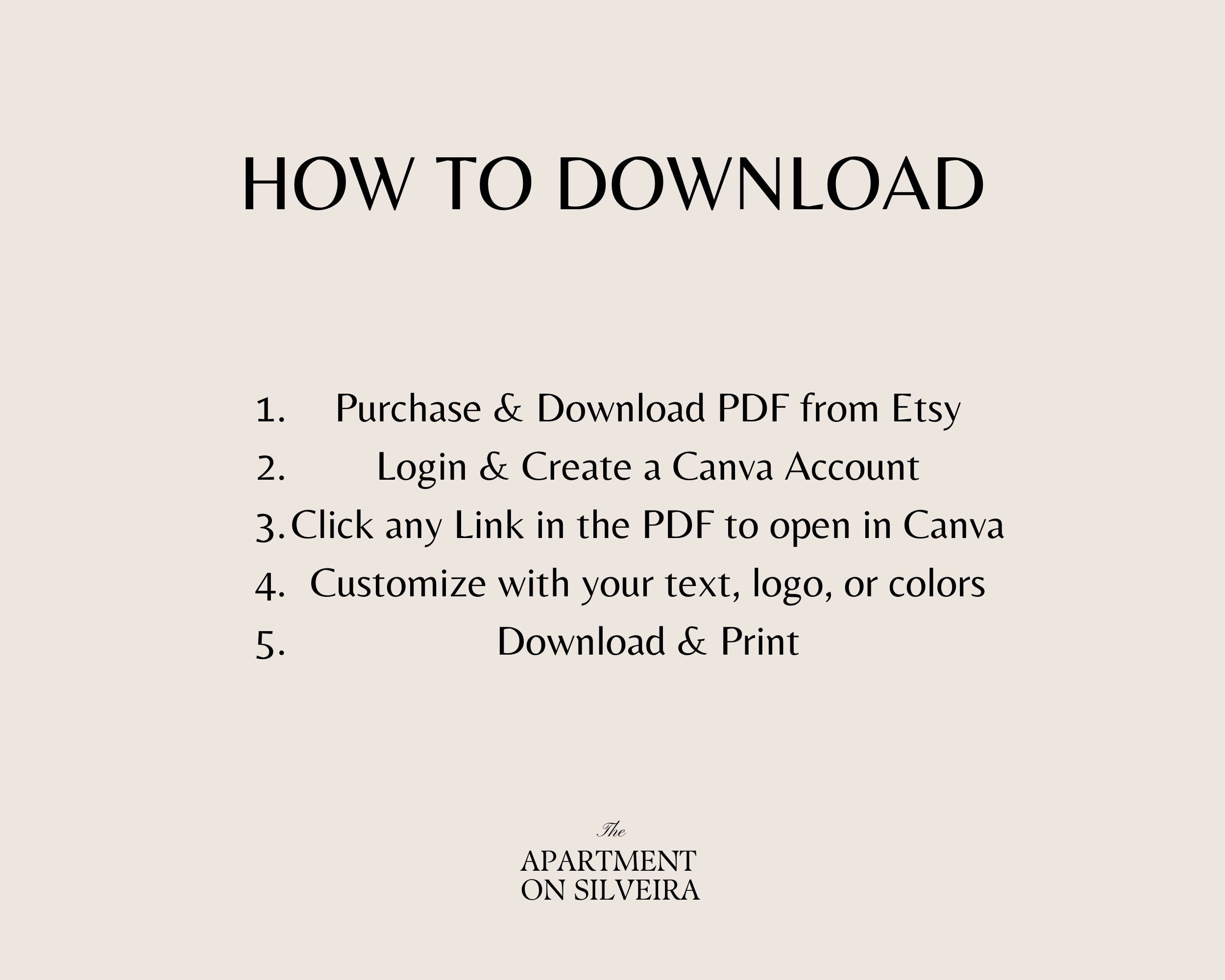Airbnb Sign Bundle Template | Airbnb Signage | Printable | Canva ...