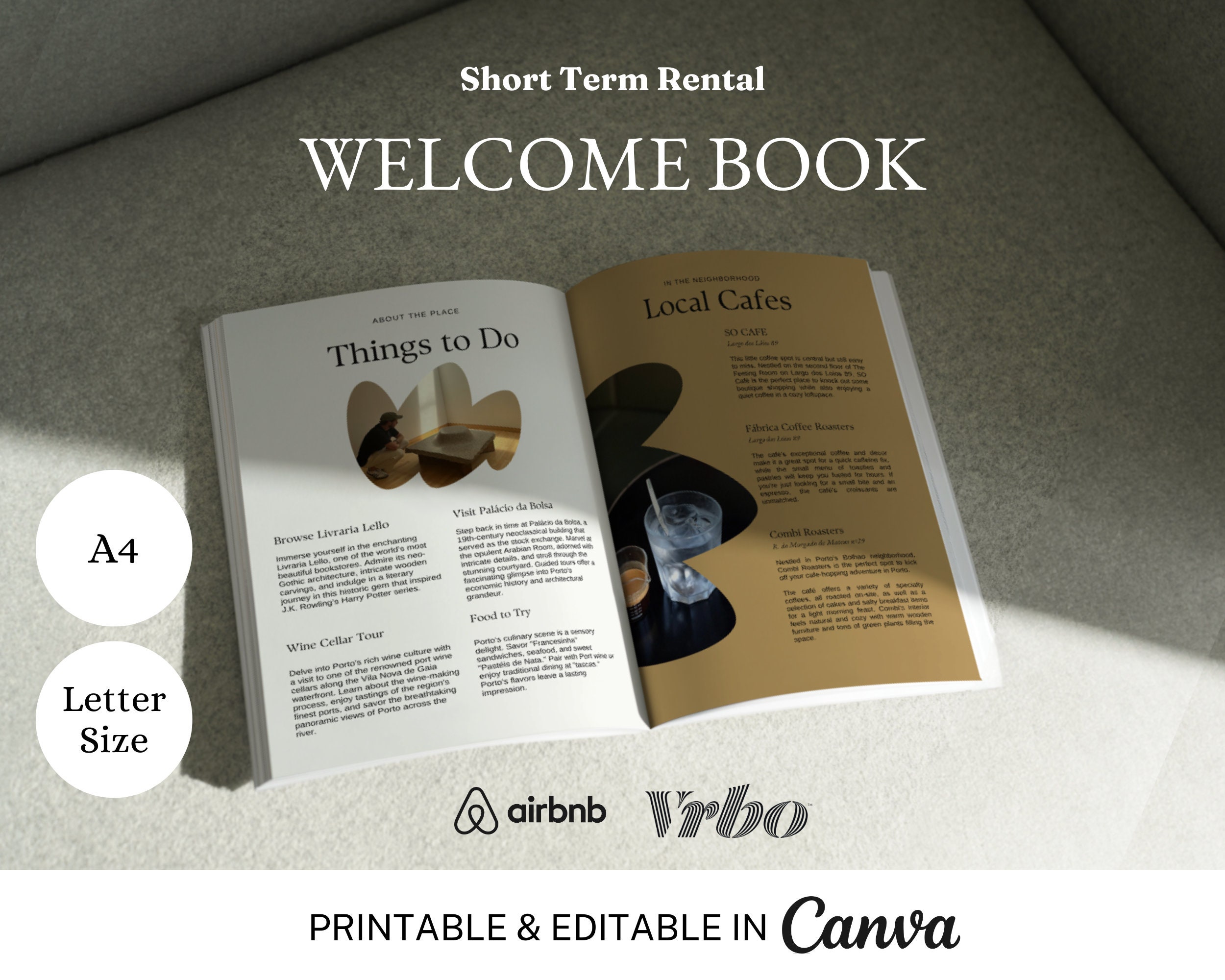 Airbnb Welcome Book Template | Vrbo Guidebook | Short Term Rental ...
