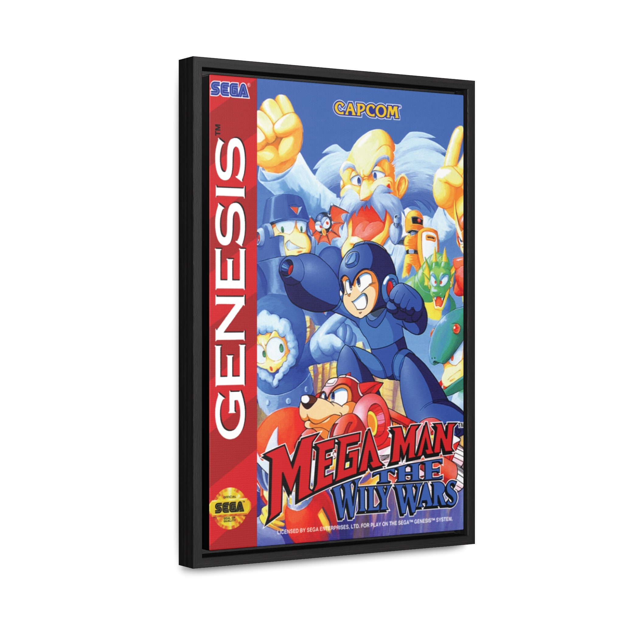Mega Man the Wily Wars Sega Genesis Vertical Frame Canvas - Etsy