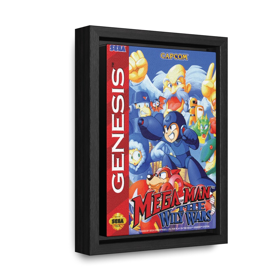 Mega Man - the Wily Wars Sega Genesis Vertical Frame Canvas Wrap - Etsy
