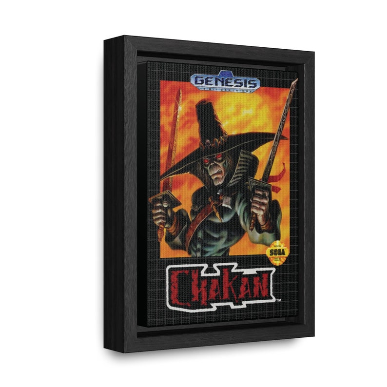 Chakan The Forever Man Sega Genesis Vertical Frame Canvas Etsy