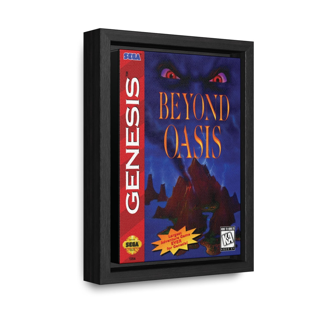 Sega Genesis Beyond Oasis Gallery Canvas Wrap, Vertical Frame - Etsy