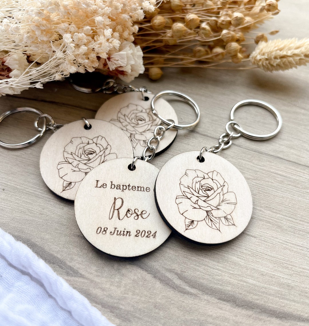 Personalized Key Rings Double-sided Key Rings Guest Gifts Event Gifts ...