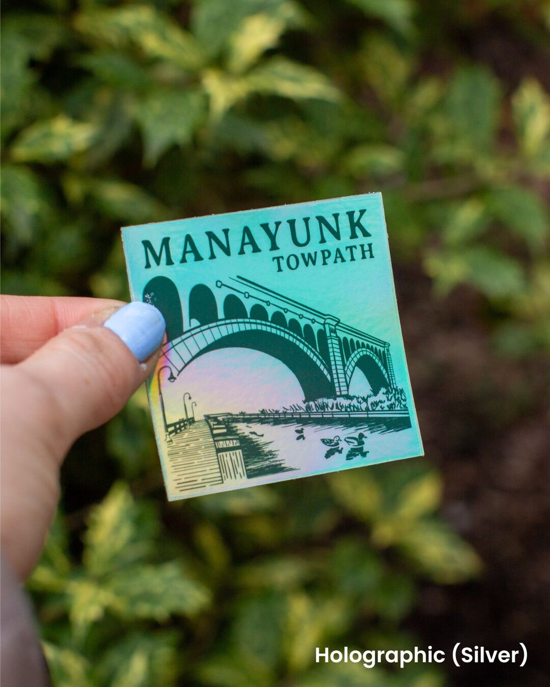 Manayunk Canal Towpath Vinyl Sticker 2.25 X 2.2510% of Sales Donated to ...
