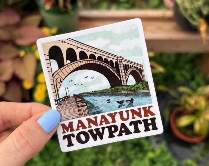 Manayunk Towpath Vinyl Sticker - Etsy