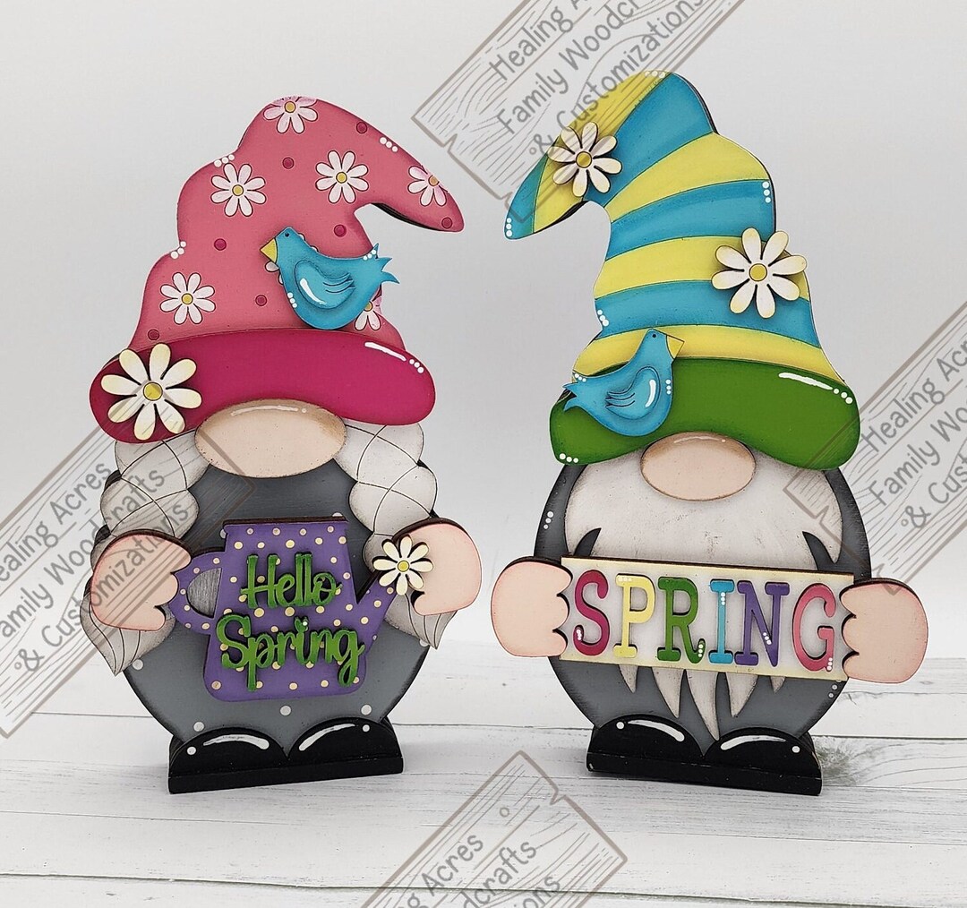 Interchangeable HELLO SPRING for Gnome Boy and Girl Gnome Base Seasonal ...