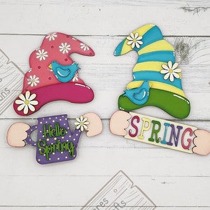 Interchangeable HELLO SPRING for Gnome Boy and Girl Gnome Base Seasonal ...