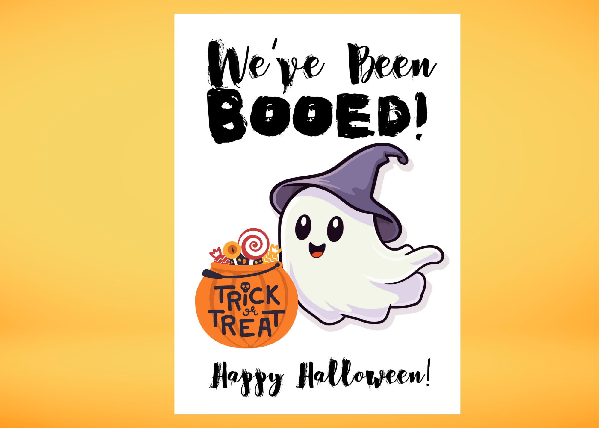 Halloween Booed Game Printable-you’ve Been Booed Halloween Neighborhood ...