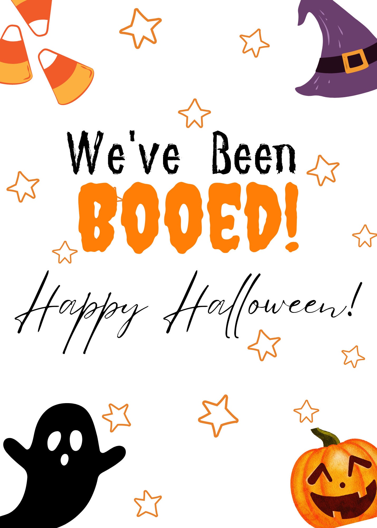 Halloween Booed Game Printable-you've Been Booed Neighborhood Game ...