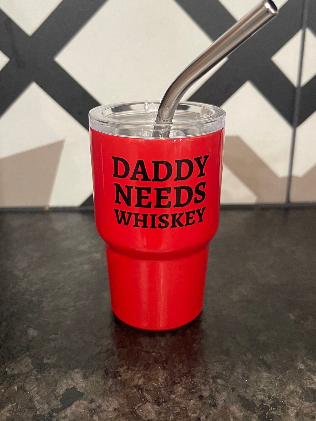 Mini Stainless Steel Shot Glass Daddy Needs Whiskey | Men's Funny Shot ...