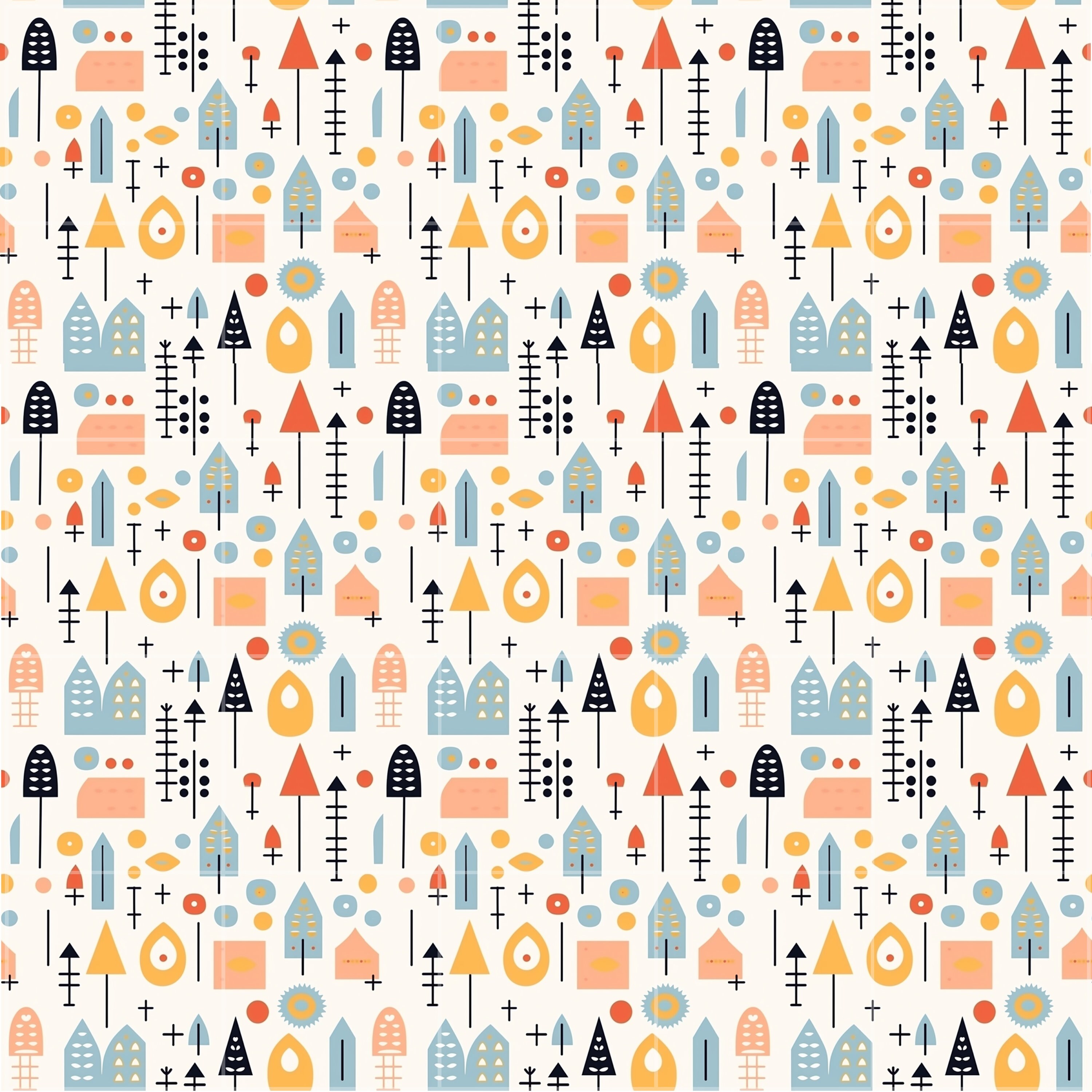 Scandinavian Delight Paper Set Seamless Patterns, Scrapbook Papers ...