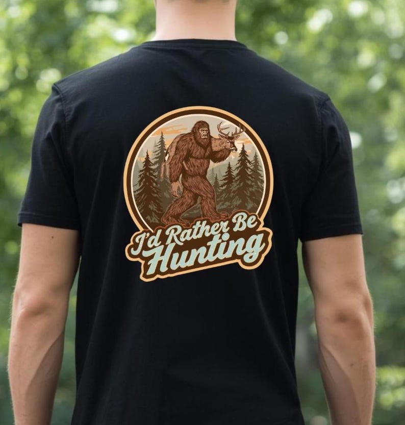 Bigfoot Hunting PNG Clipart, Sasquatch Sublimation Design (digital ...